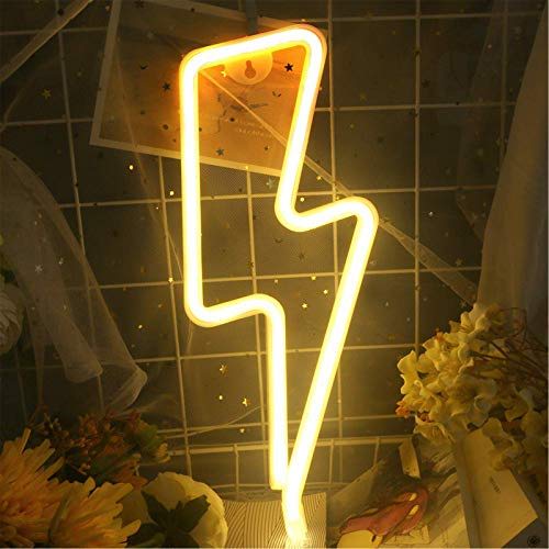 Protecu Lightning Bolt Neon Sign vs Obrecis Light Up Letters Neon Signs ...