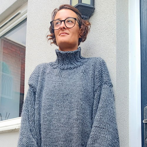 Easy Straight needle sweater - knitting pattern