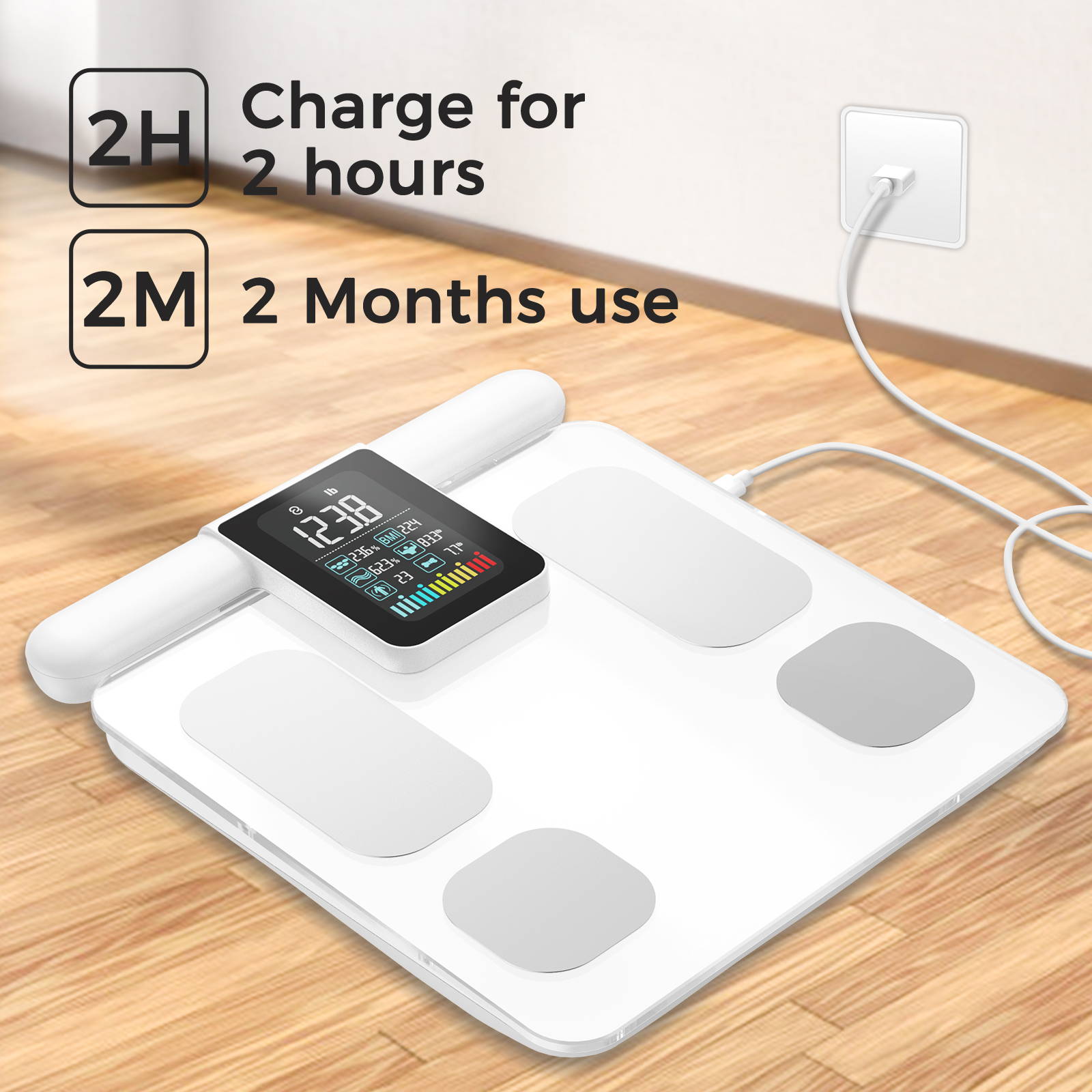 Lepulse P3 Professional 8 Electrodes Body Fat Scale