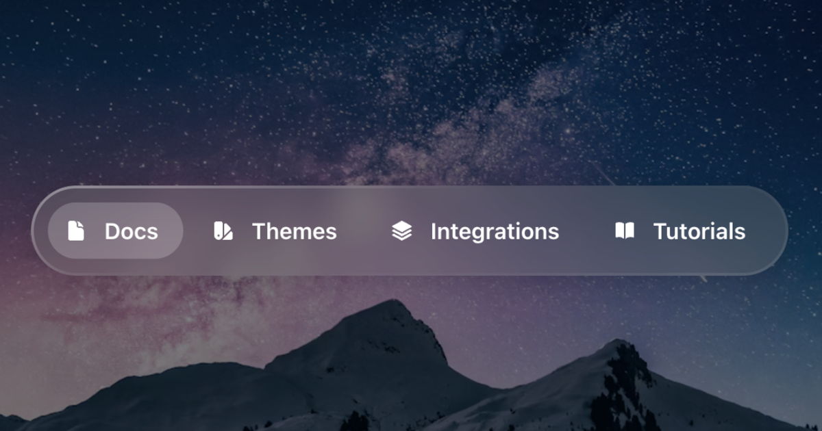 Glassmorphic Nav Bar – Jeremy Frank