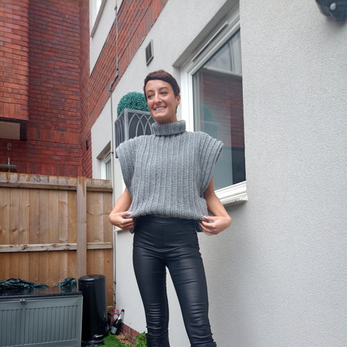 Easy Crochet pattern: Boxy sweater vest