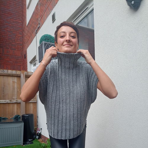 Easy Crochet pattern: Boxy sweater vest