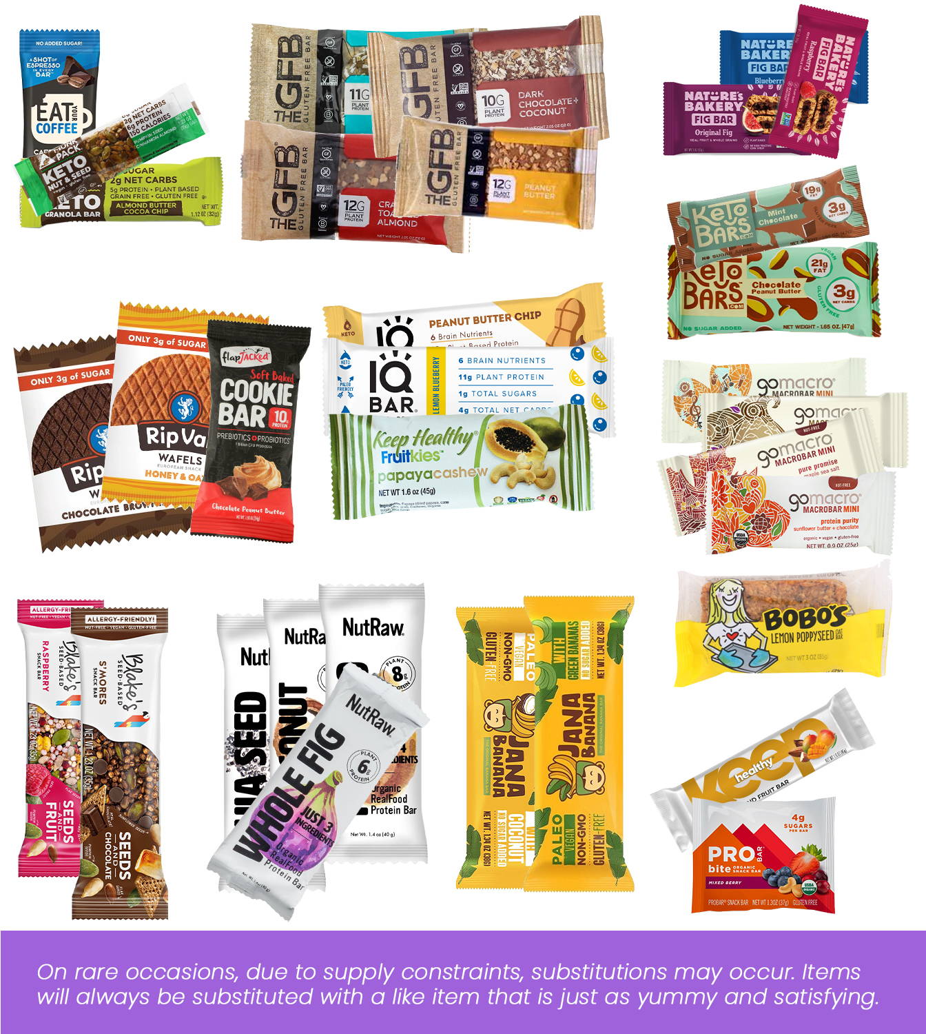 Deluxe Healthy Bar Sampler Box (40 count) – Bunny James Boxes