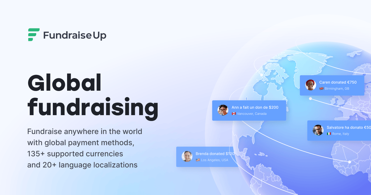 Global & International Fundraising Website For Nonprofits | Fundraise Up