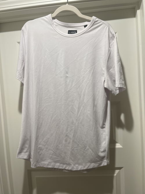 AO Universal Curve-Hem Tee | White Classic-fit PYCA Pro® - $24.00 | The ...