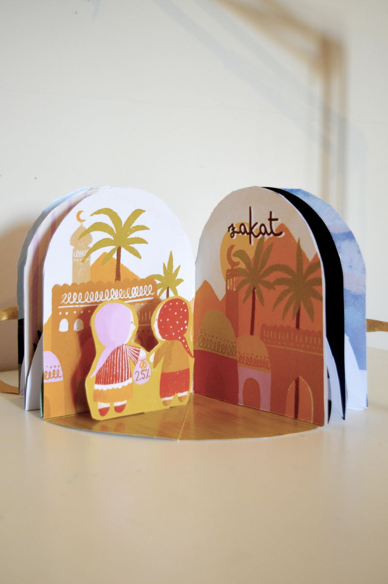 Pop-Up Book Template the 5 pillars of Islam | The Remembrance Shop