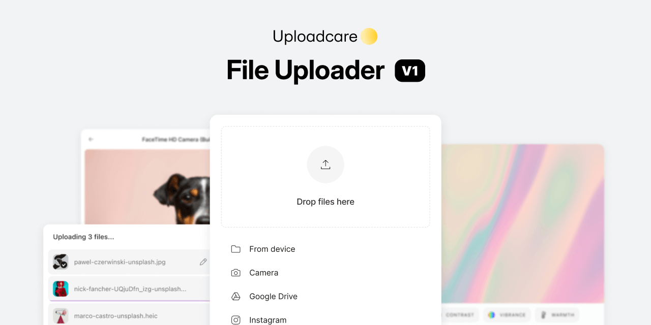 File Uploader v1 by Uploadcare | New file uploading widget | Uploadcare