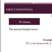 First Conditional. — Шаг 1 — Stepik