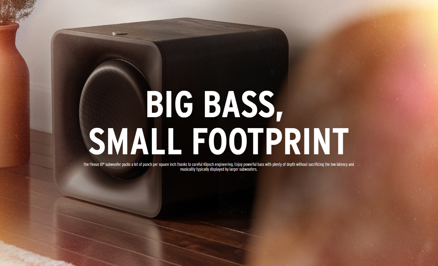 Klipsch Flexus Sub 100 Compact Wireless 10 inch Subwoofer - HiFiCorp