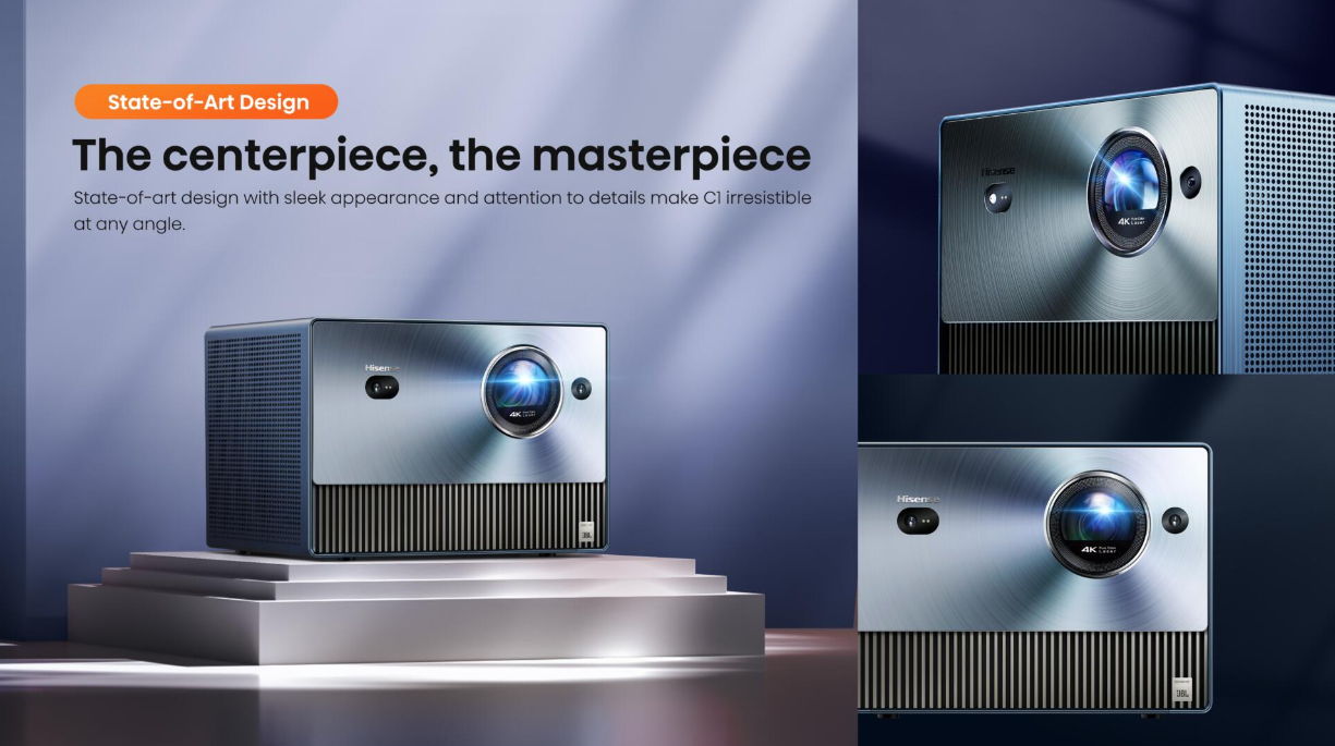 Hisense C1 4K Smart Laser Mini Projector 60"-300" - HiFiCorp