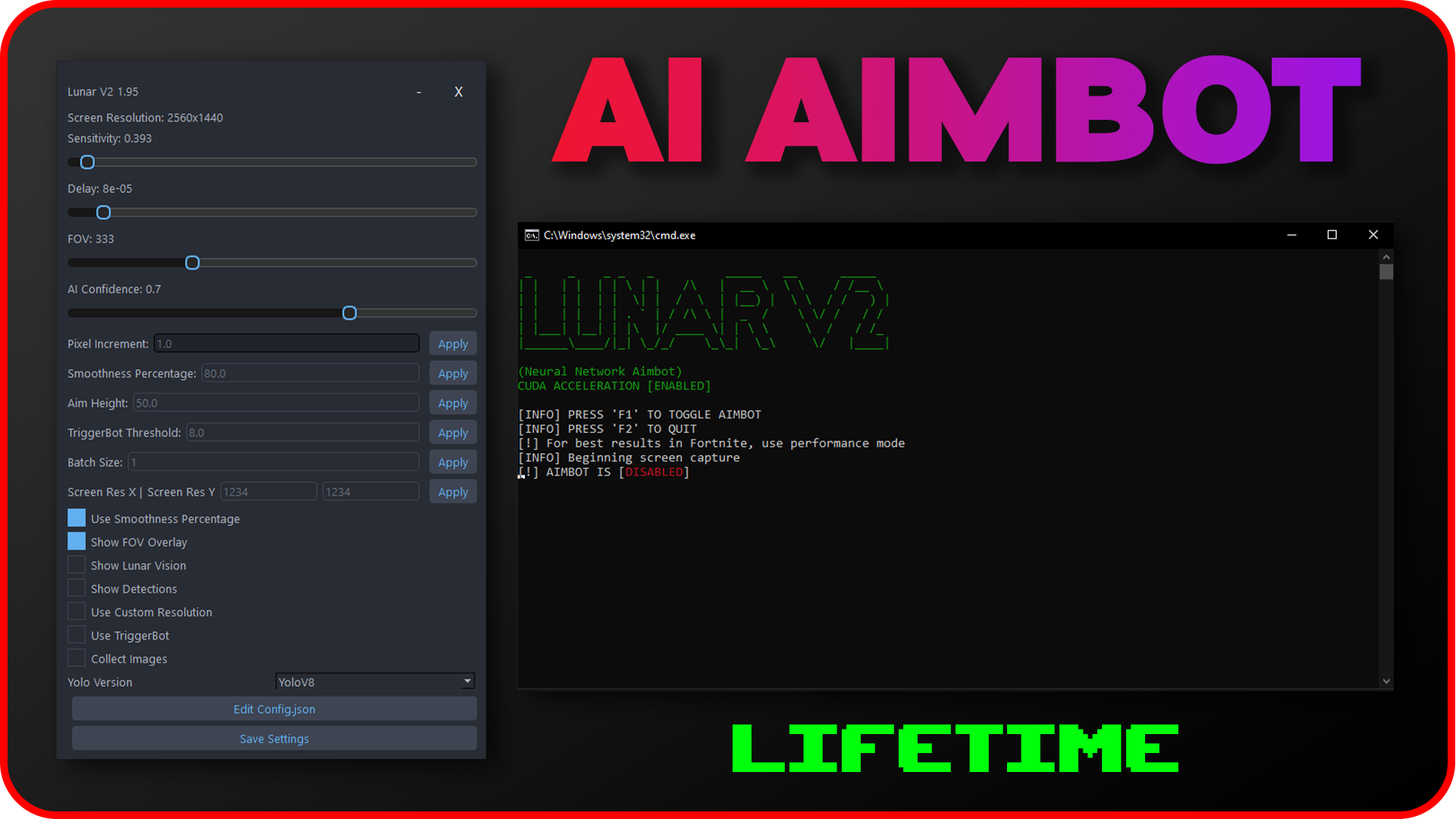 Lunar V2 - Best AI Aimbot