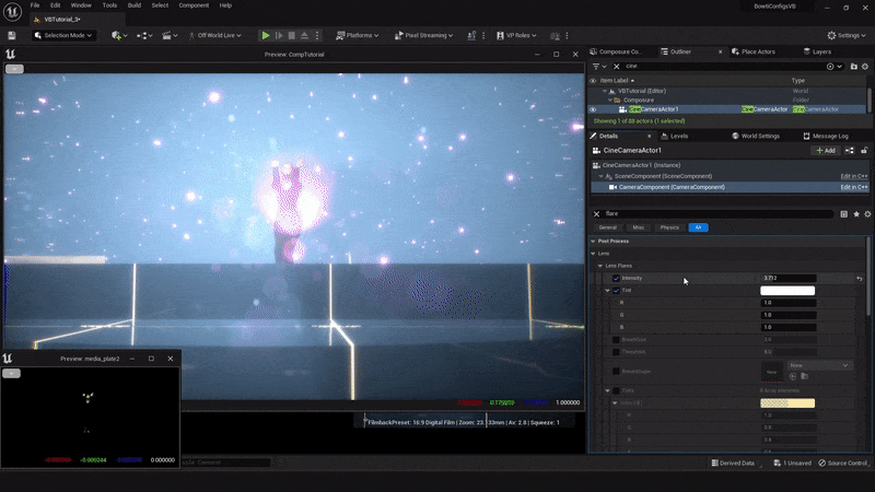 How create CG elements in Unreal Engine Composure with identical colors ...