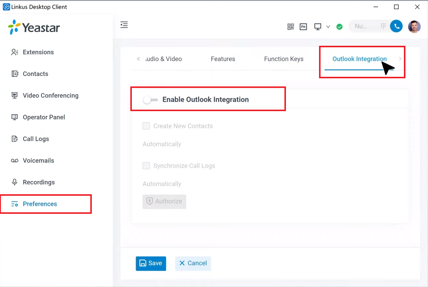 Integrate Linkus Desktop Client with Outlook for Windows