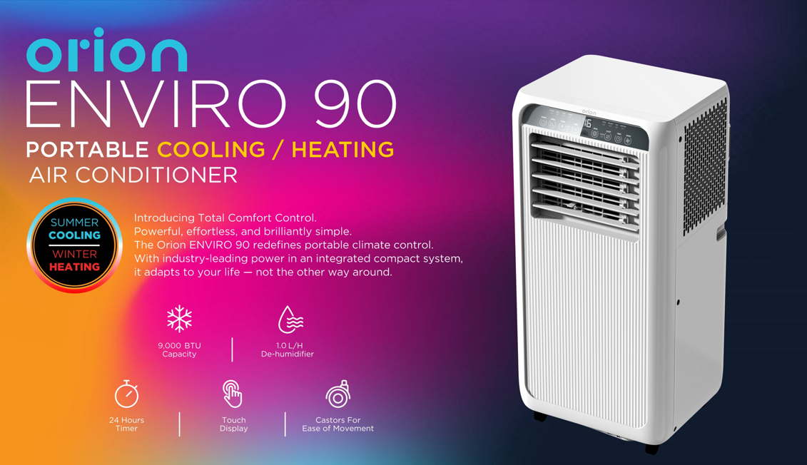 Orion 9000 BTU Portable Airconditioner ENVIRO90 - Incredible