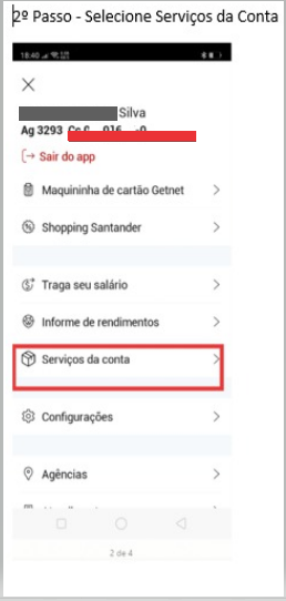Dados bancários - Santander