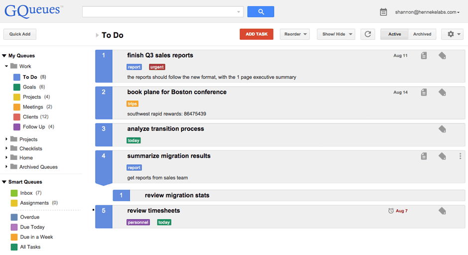 Gqueues Review - Slant