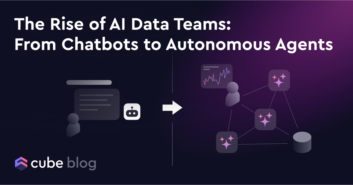 The Rise of AI Data Teams: From Chatbots to Autonomous Agents - Cube Blog