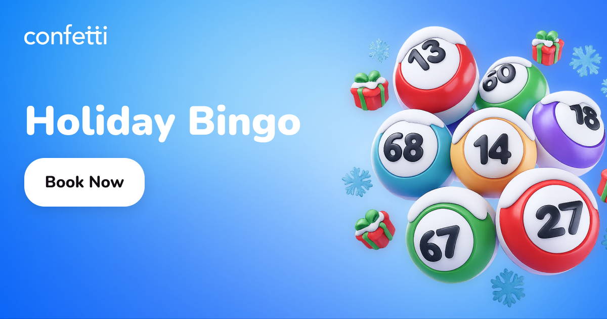 Confetti 🎉 | Holiday Virtual Bingo | Online Team Building