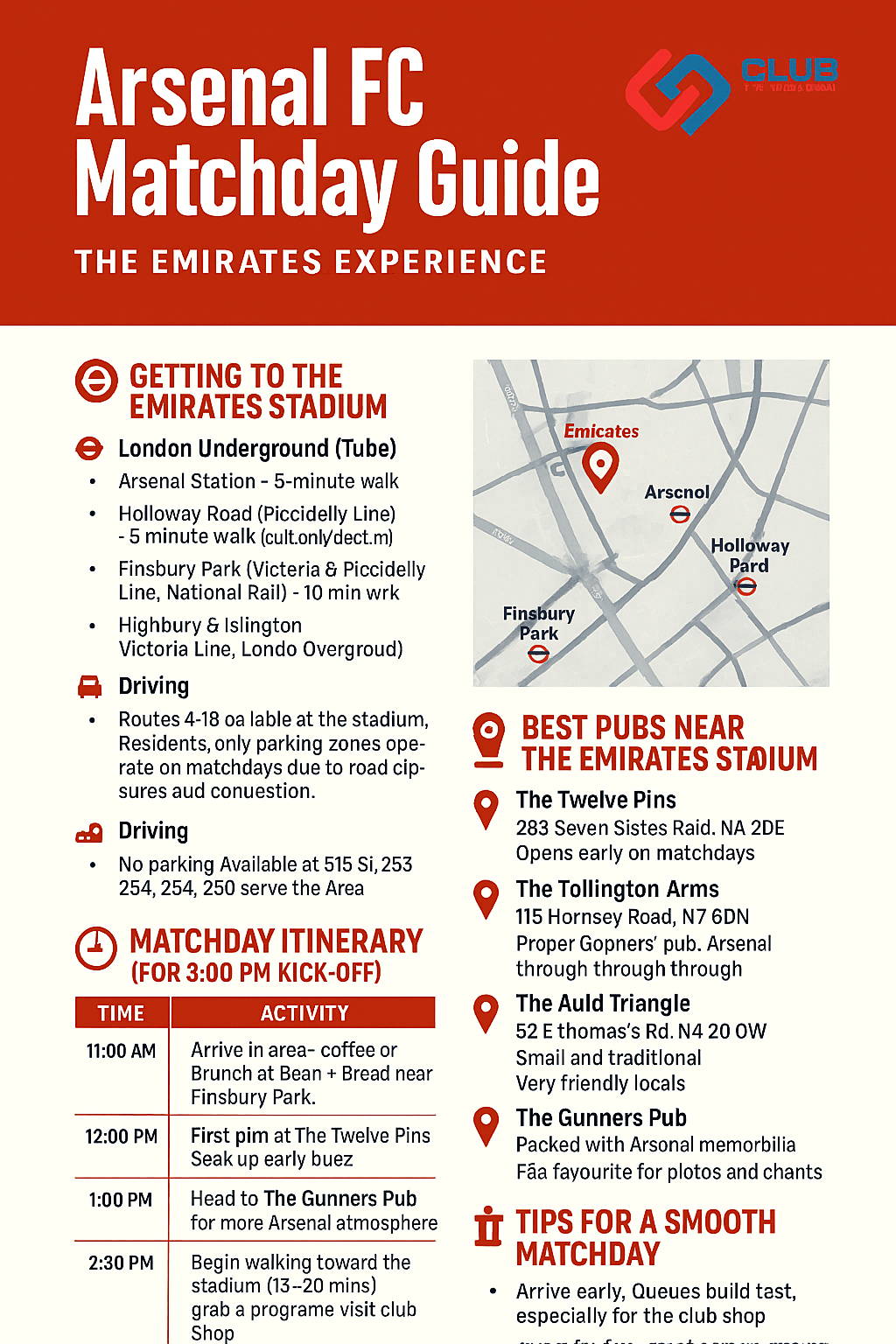 2025 ARSENAL MATCH DAY GUIDE – Club Journeyman