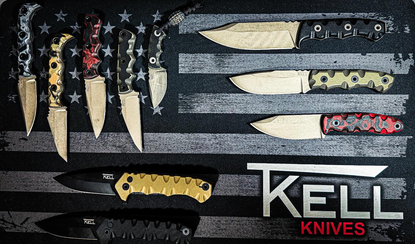 A few of my TKell collection love these knives - by William - T.KELL KNIVES