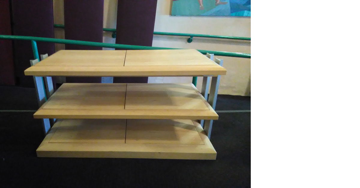 FINITE ELEMENT HD12 Maple 3 shelf wide rack For Sale | Audiogon