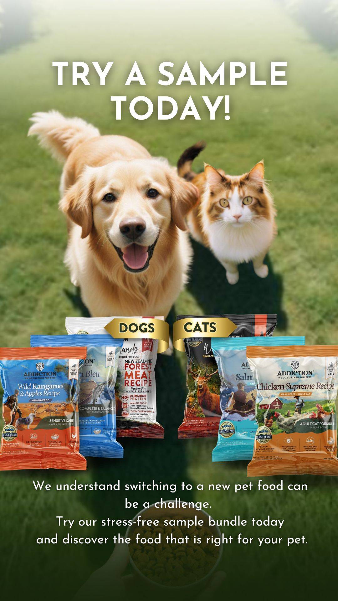 Addiction Pet Foods New Zealand | We Go Further For Your Pets ...