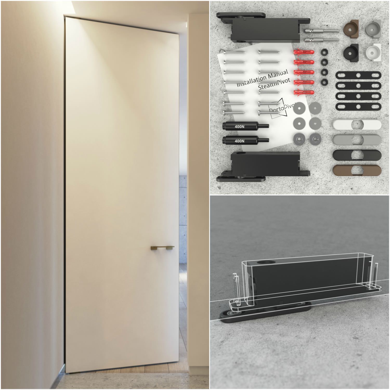 Self-closing pivot door hinge – PortaPivot