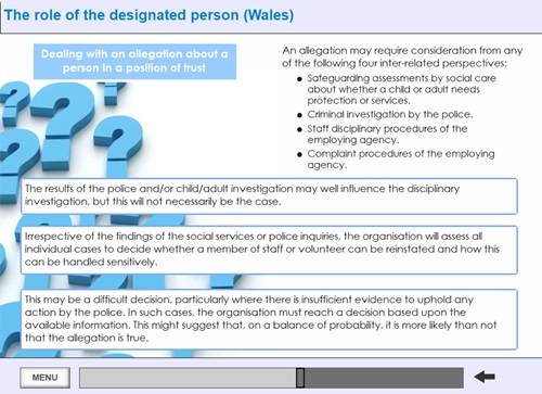 Designated Safeguarding Person (Group C) Wales Online Training