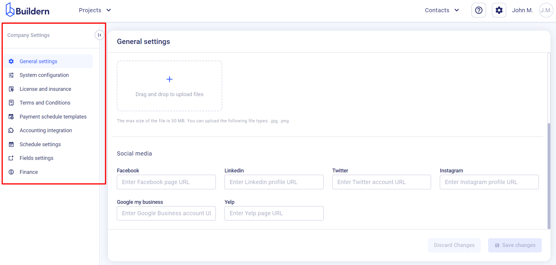 How to Add Company Information to Your Account?