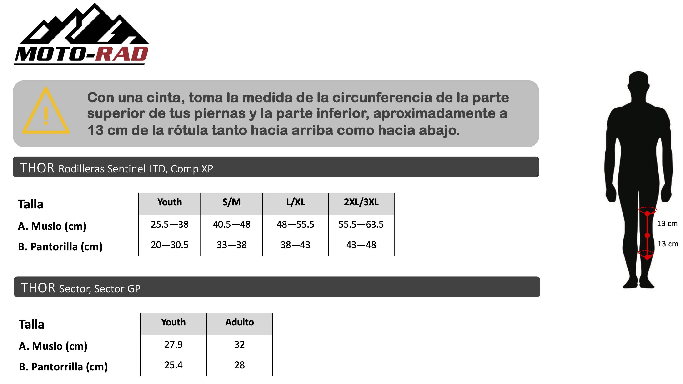 Rodilleras Thor Comp XP | Moto-Rad® México 🇲🇽