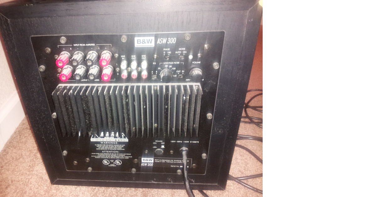 B&W BOWERS AND WILKINS ASW-300 ASW300 SUBW... For Sale | Audiogon