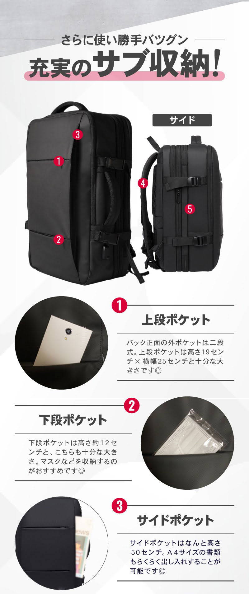 BERLIN BACKPACK - バーリン拡張式リュックサック - Broderik