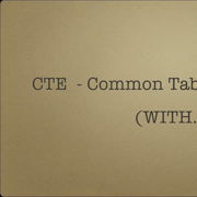 CTE - Common Table Expression (WITH ...) — Шаг 1 — Stepik