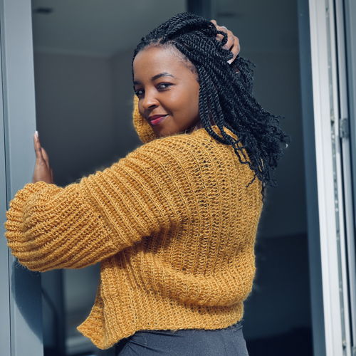 Easy Crochet Pattern - Ribbed Cardigan - Mohair- Light, and Airy