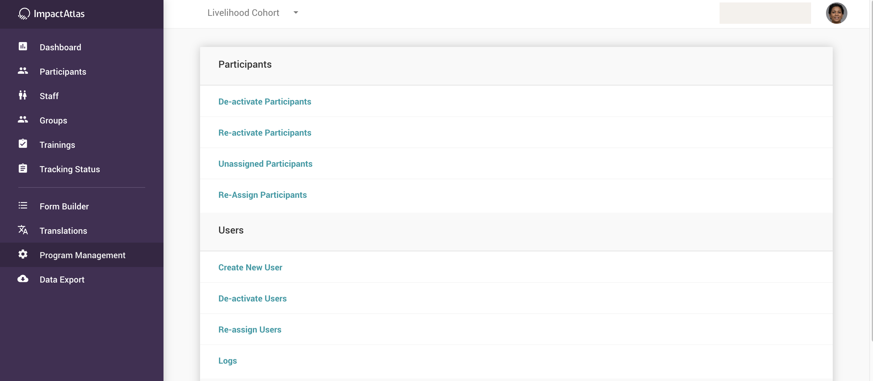 How to re-assign users to different groups
