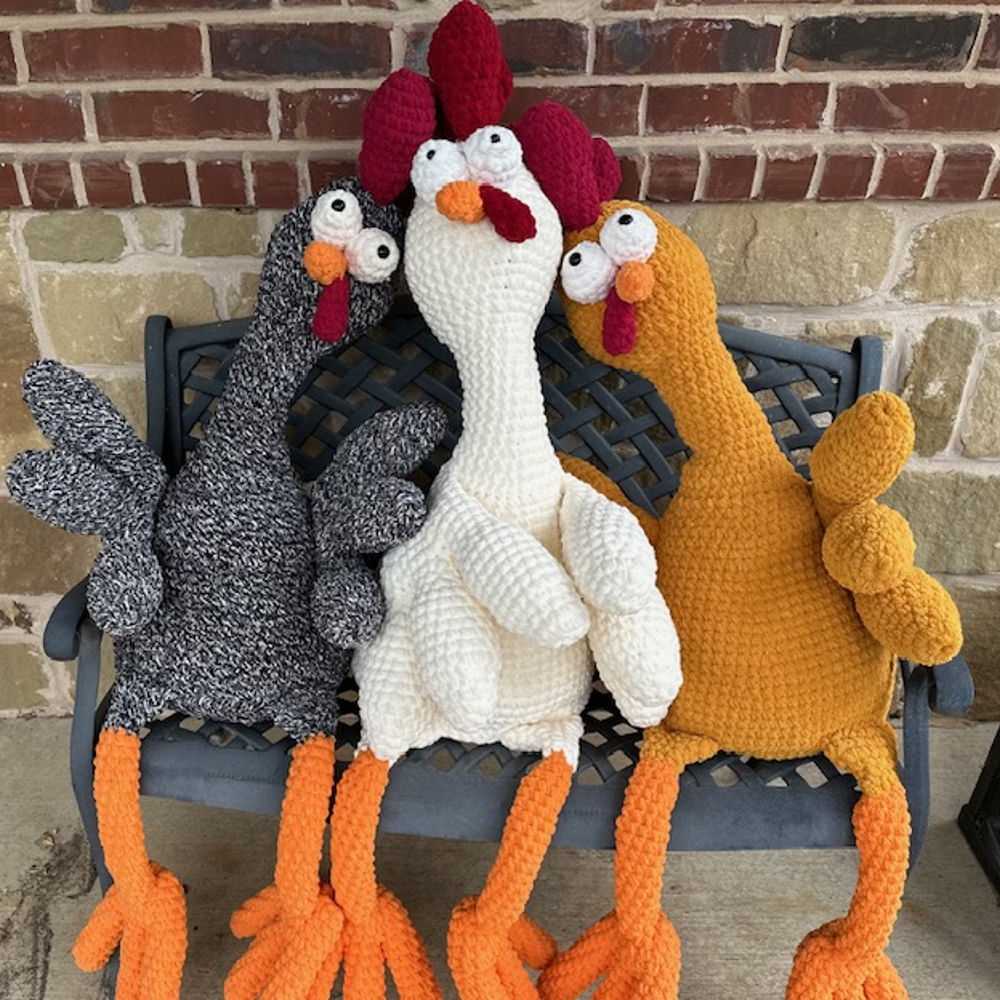 Giant Bird Buddy Chicken Crochet Pattern crochet pattern