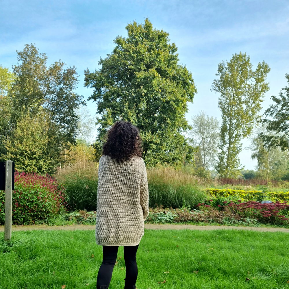 Coaty Sweater. Trendy Alpine Stitch Crochet Sweater Pattern | Cozy ...