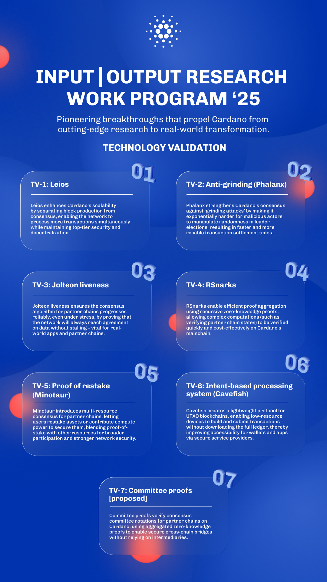 Input | Output Research's Work Program '25 Technology Validation ...