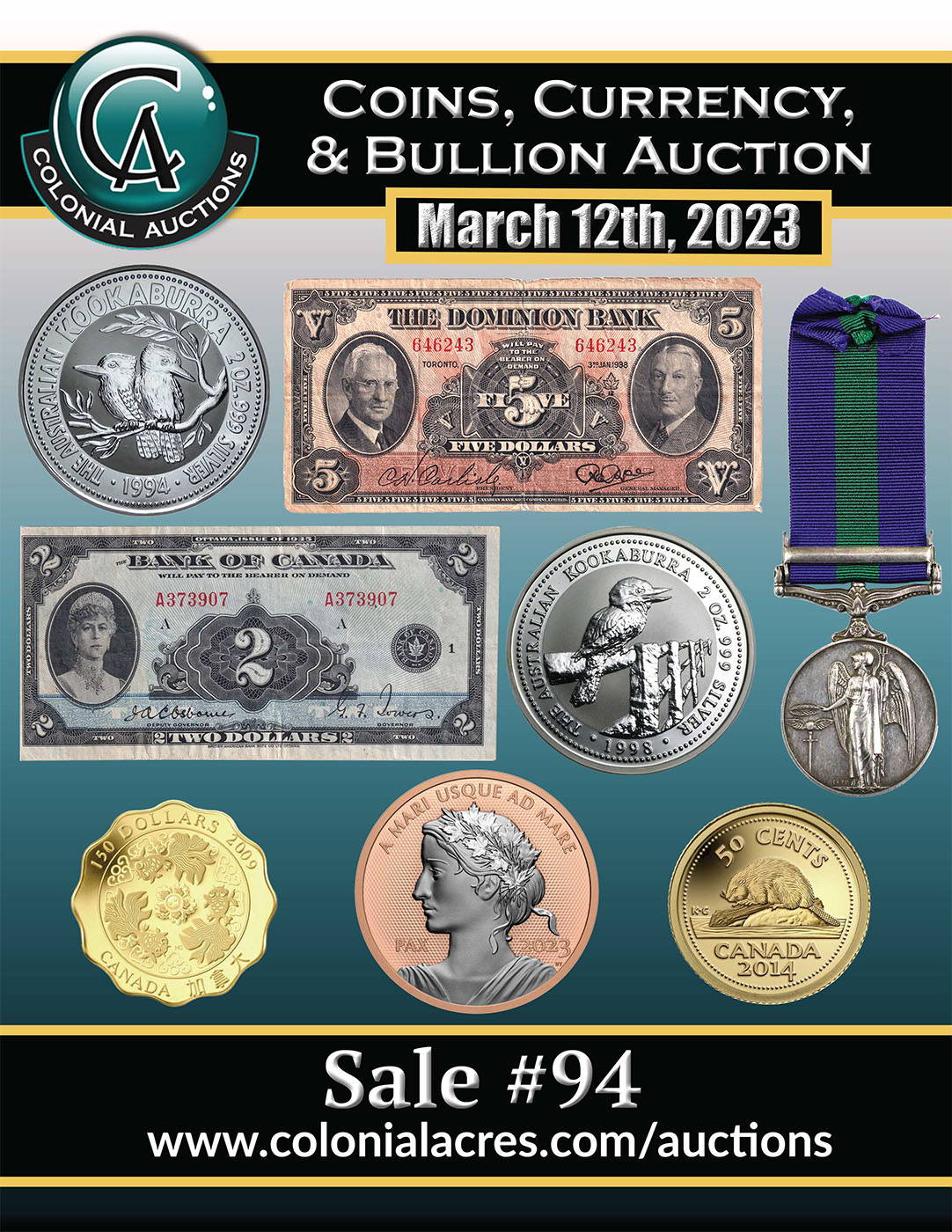 Colonial Acres Auctions – Colonial Acres Coins