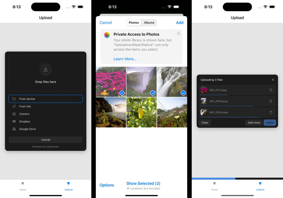 How to upload files in React Native with Uploadcare | Uploadcare