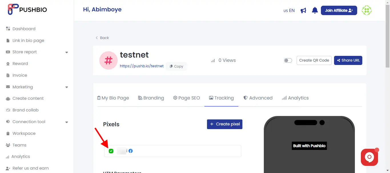 How to Add Tracking Pixel and UTM Parameters to Your Page