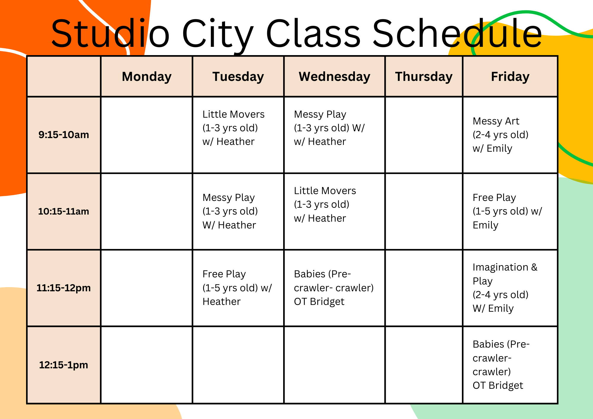 Studio City Classes – Play 2 Progress