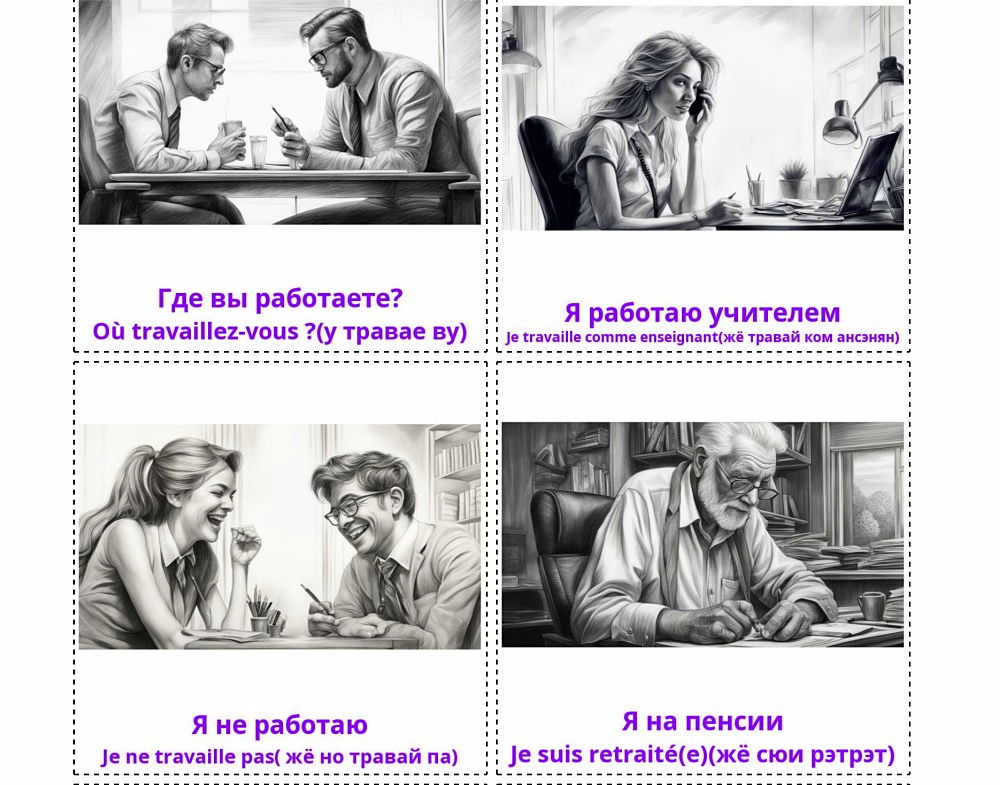 французский язык с нуля. Работа — Шаг 1 — Stepik