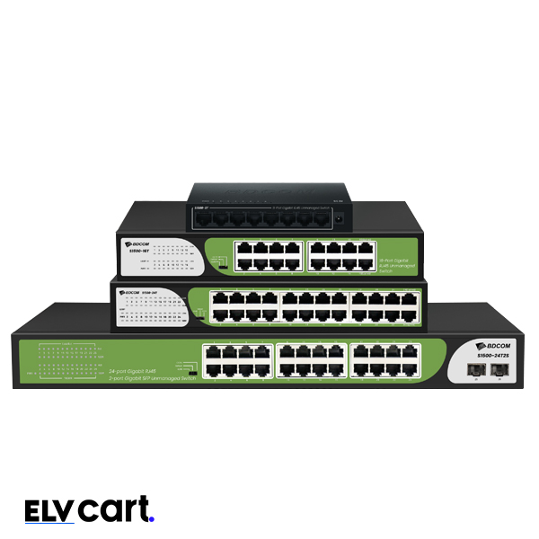 BDCOM Full-Gigabit Unmanaged Switch S1500 Series - ELV Cart