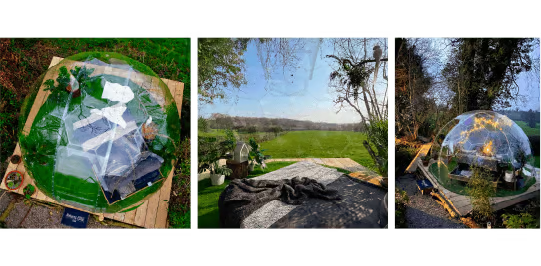 GeoDomeX Clear DIY Self Build Outdoor Geodesic Dome Room Garden Igloo ...