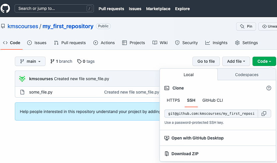 GitHub — Шаг 5 — Stepik