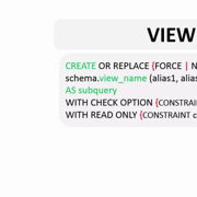 Изменение ALTER VIEW и удаление DROP VIEW — Stepik