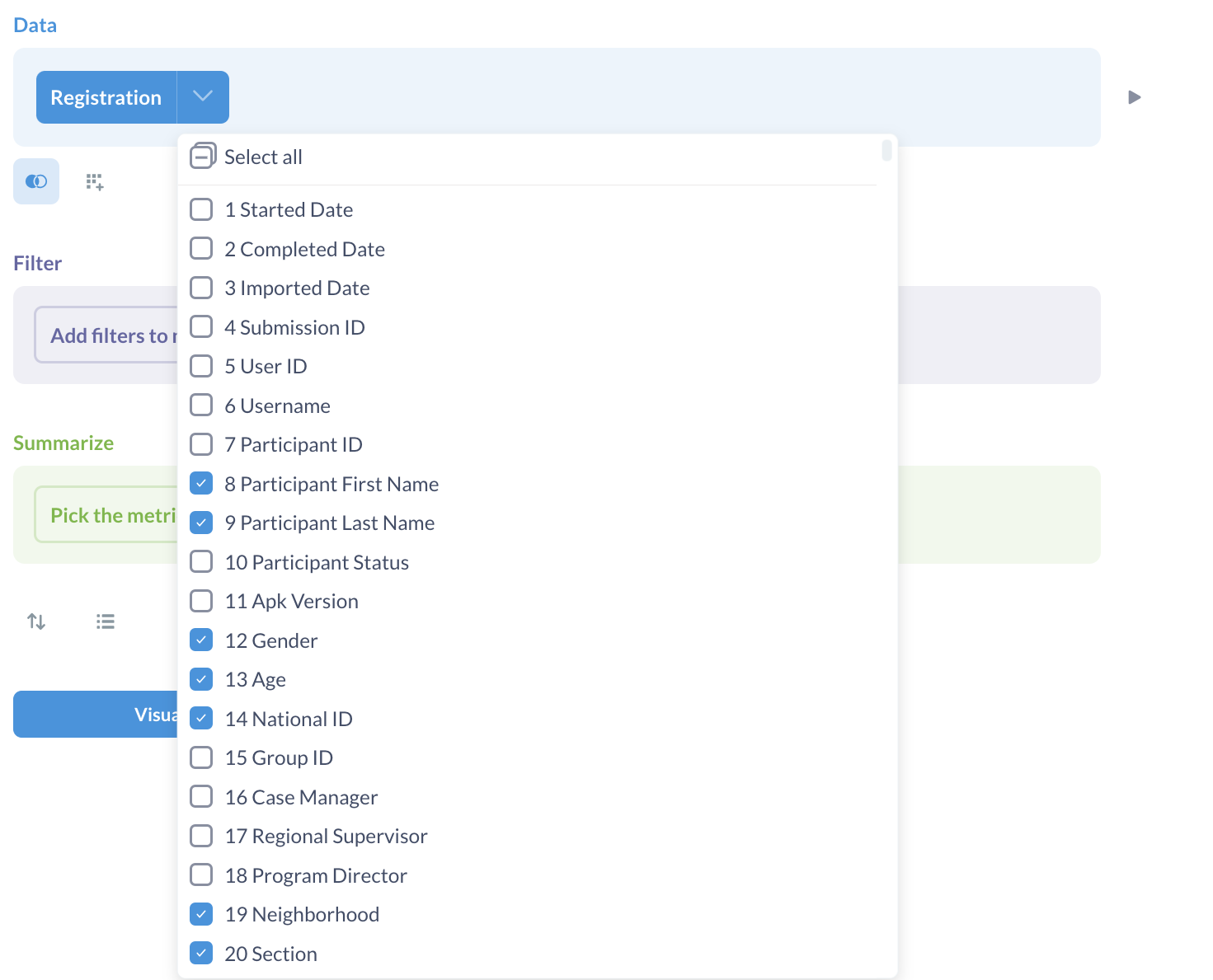 Metabase Query Builder