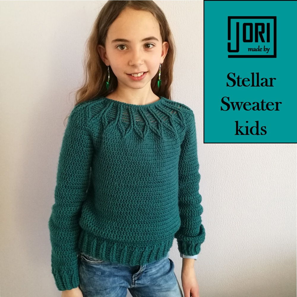 Easy Stellar Sweater Kids crochet pattern