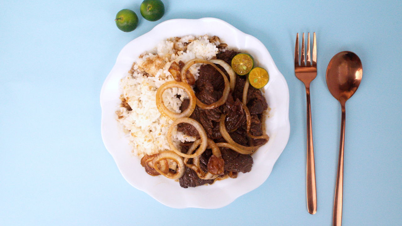 Bistek Tagalog (Filipino Beef Steak) - Southeast Asian Recipes - Nyonya ...